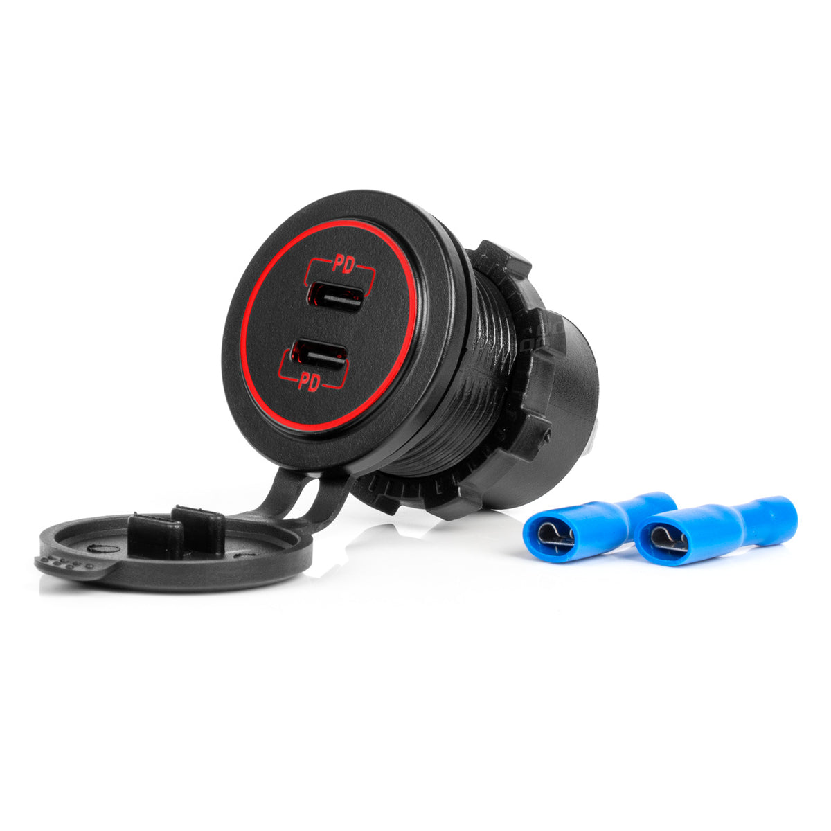 12V/24V Double Type C Charging Port Socket – Auto Sparky