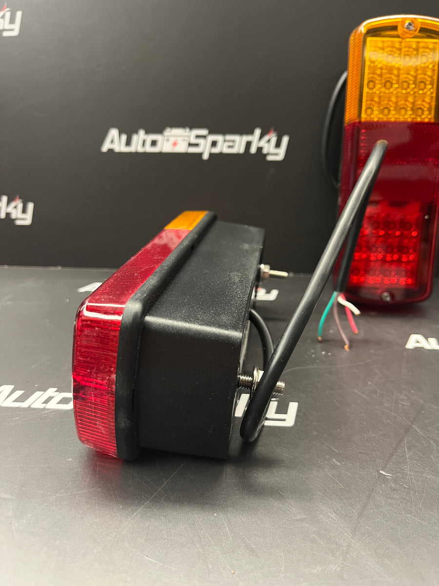 Slim LED Tail Light Set to Suit Ifor Williams Livestock Trailers - Pai ...