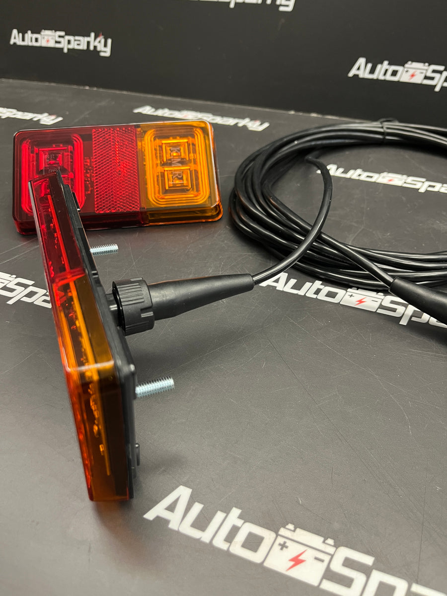 Bolt On Tail Light Set - 3.5Metre or 7.5Metre Pre Wired Cable with Plu ...