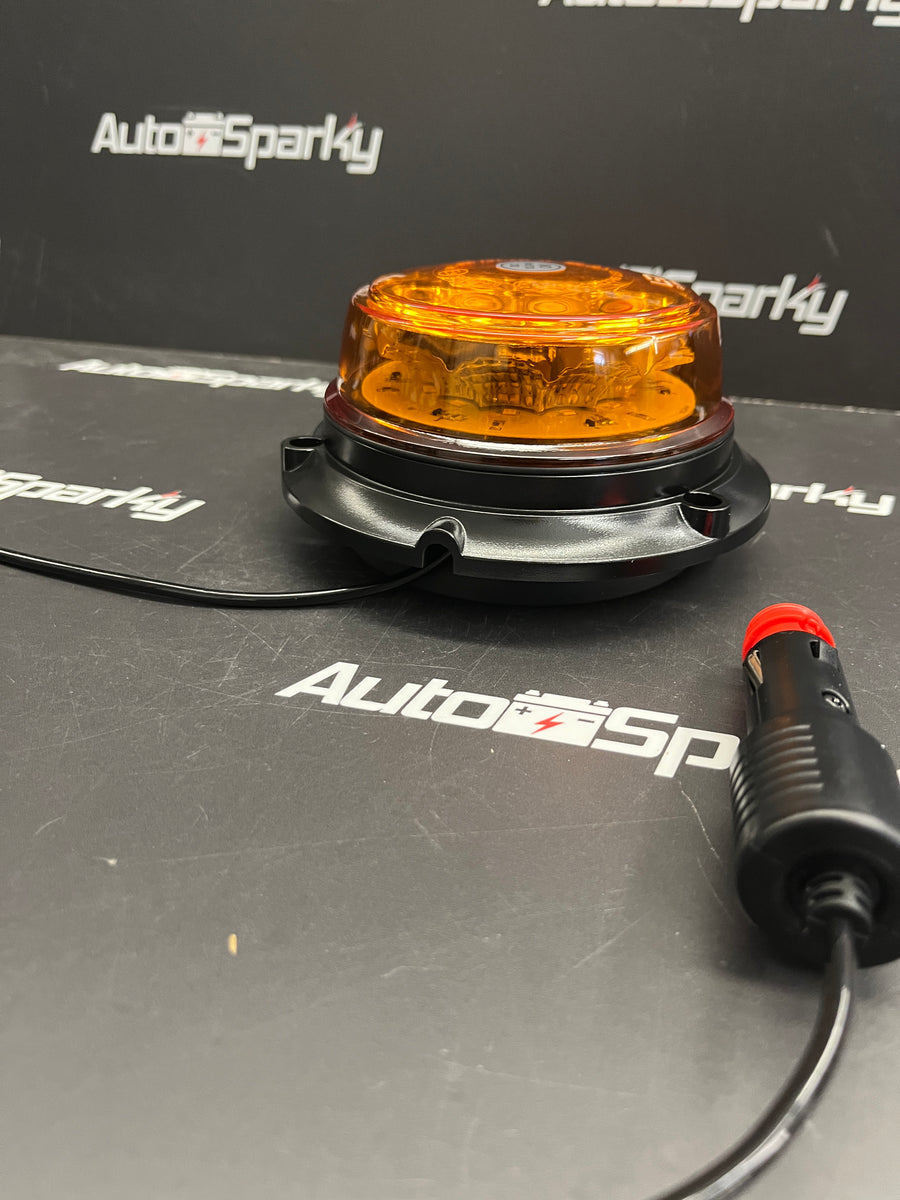 Amber Low Profile Magnetic or Bolt On Beacon - LED Global – Auto Sparky