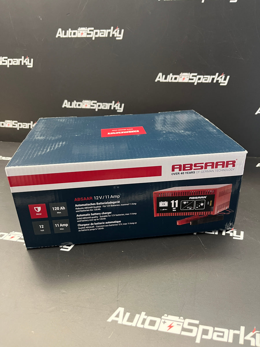 Absaar Automatic Battery Charger 12V 11AMP | Fuse Protected – Auto Sparky