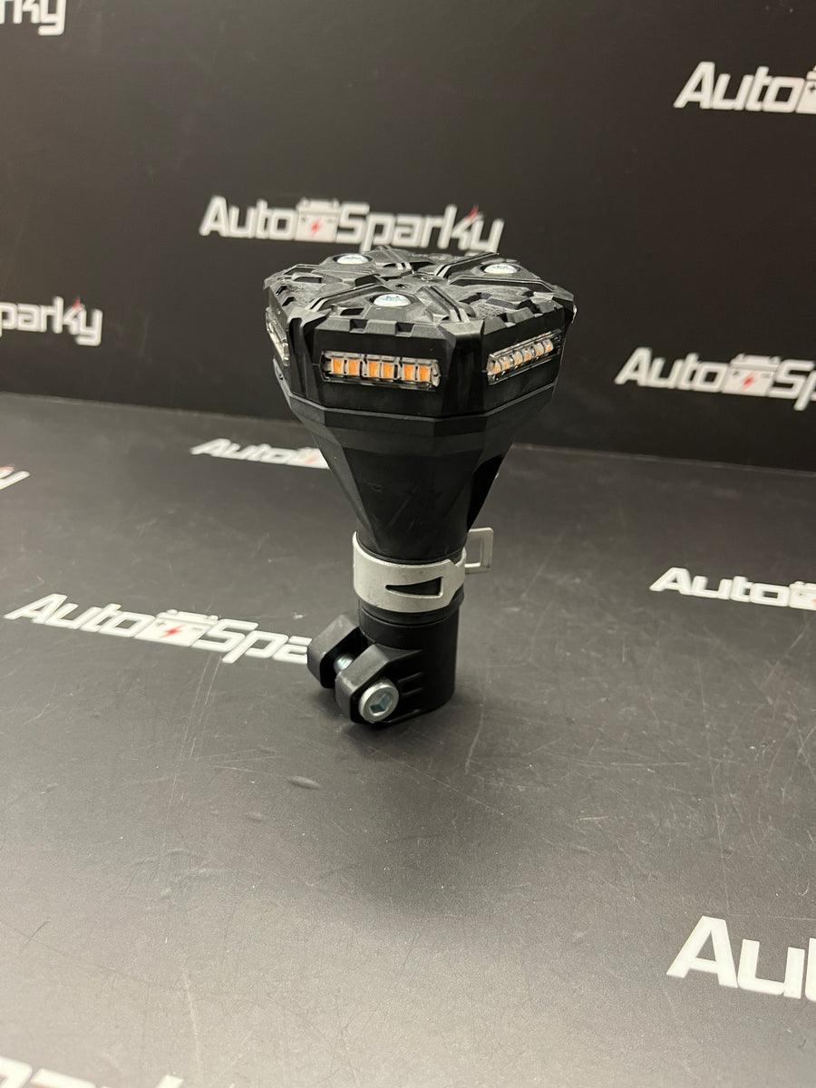 Micro Bright Pole Mount Beacon - 12V (Smallest LED Beacon on the marke ...