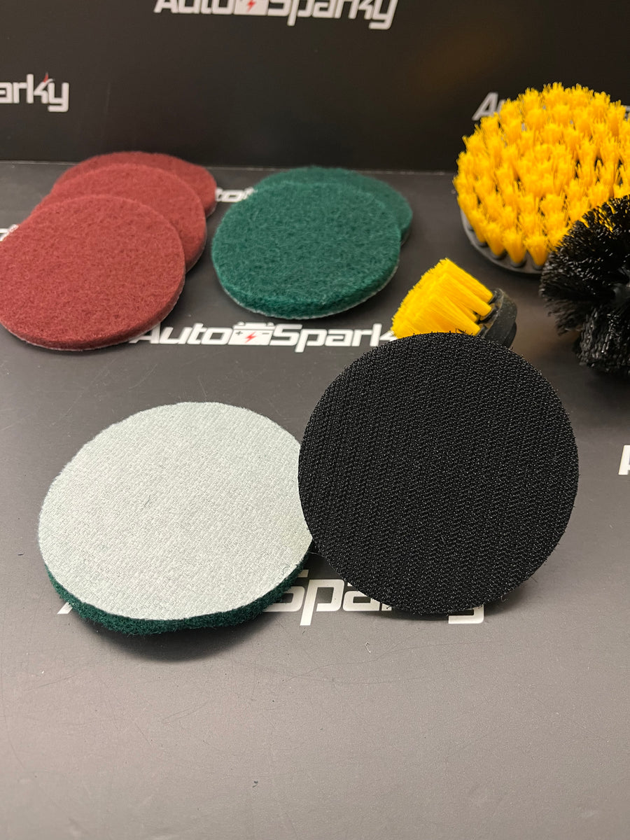 10 Piece Drill Cleaning Brush & Scouring Pad Set – Auto Sparky