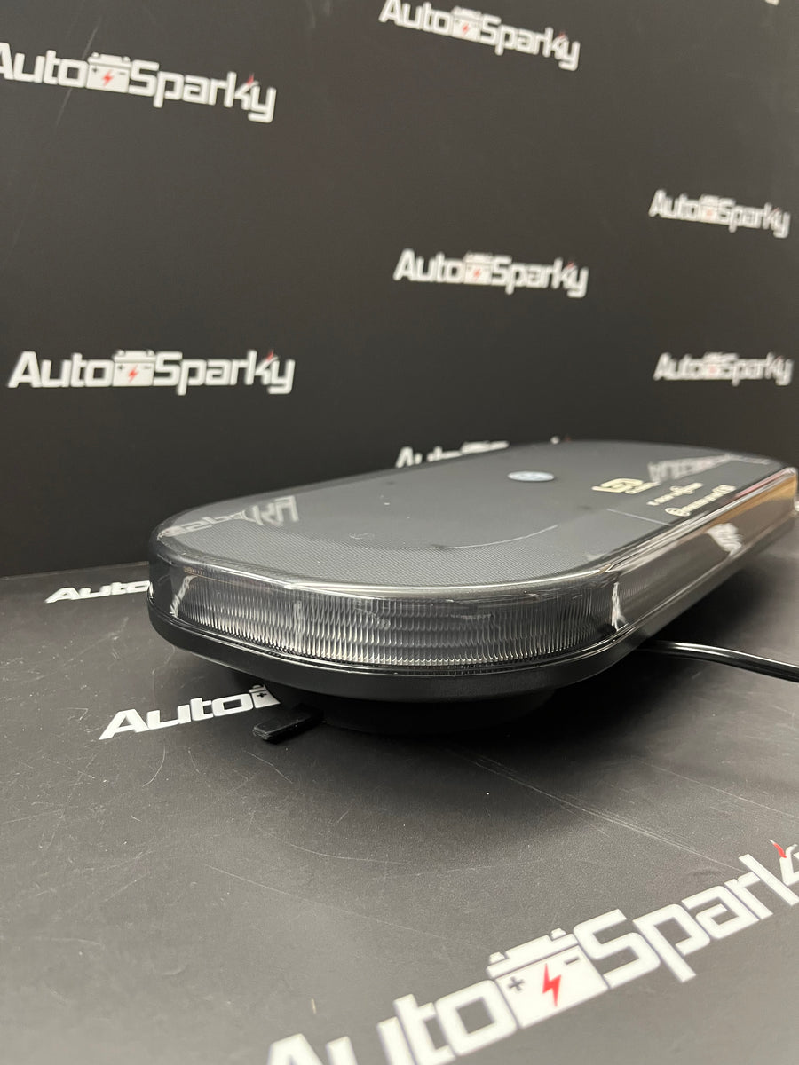 1.2ft LED Amber Roof Beacon Bar R65 Approved (Smoked Lens) – Auto Sparky