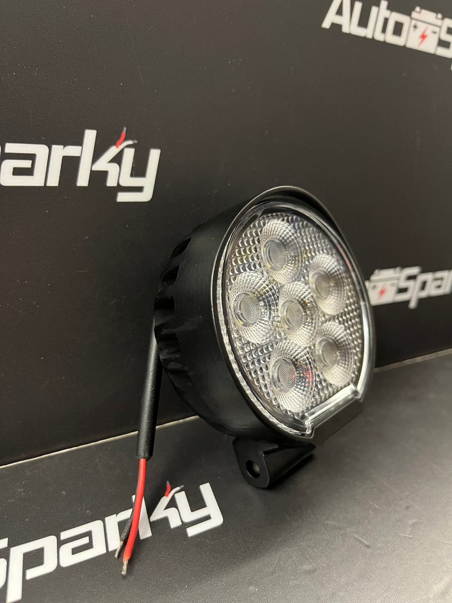 24Watt 2400Lumen Round LED Work Light - LED Global – Auto Sparky