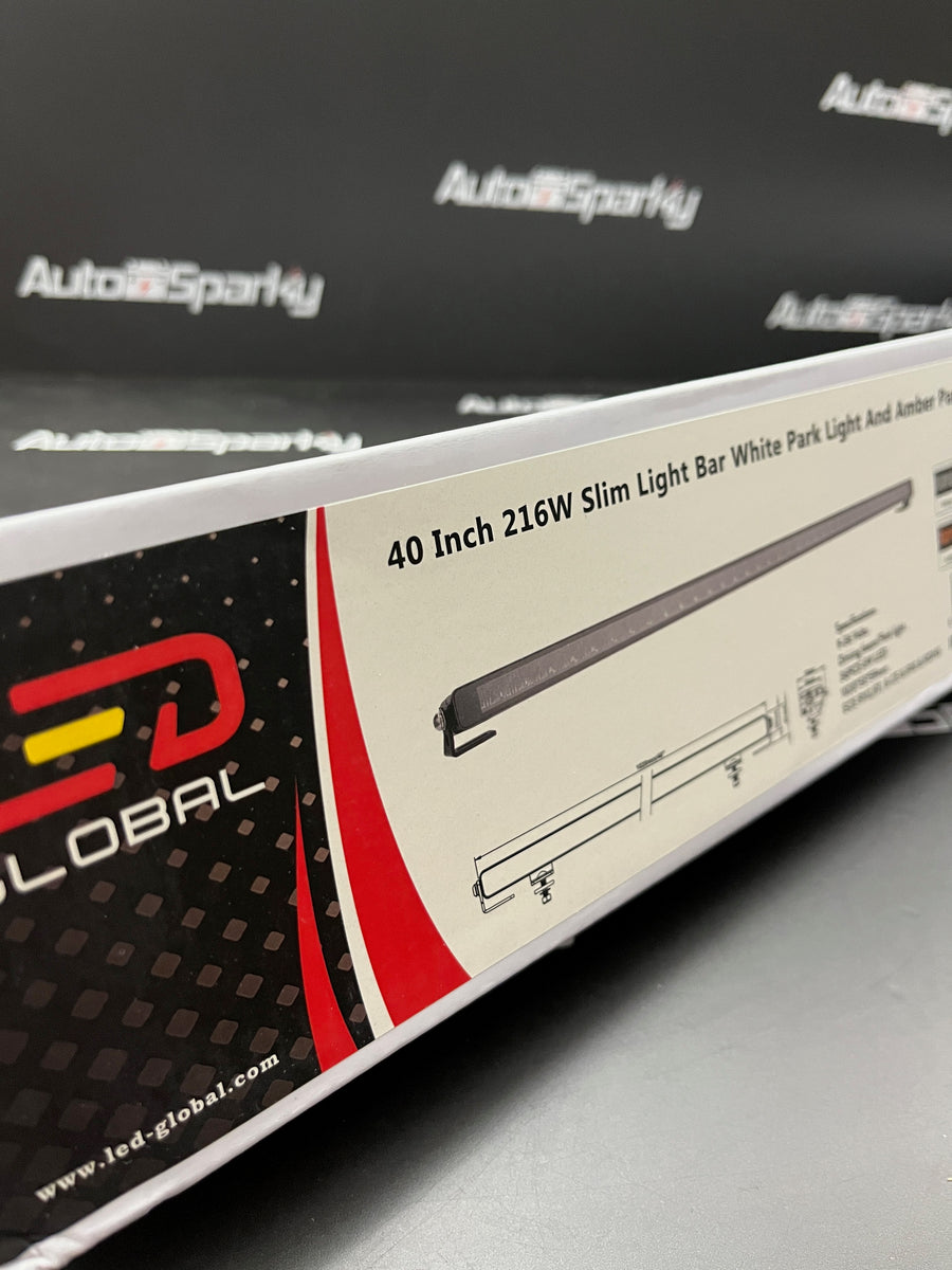 40" 216Watt 19,400Lumen Slim LED Driving Bar with Dual Colour Park Lig ...
