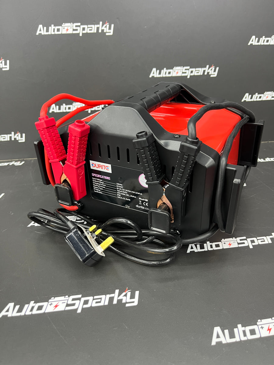 Durite 6V-12V Heavy-Duty Automatic Bench Charger/Starter – Auto Sparky