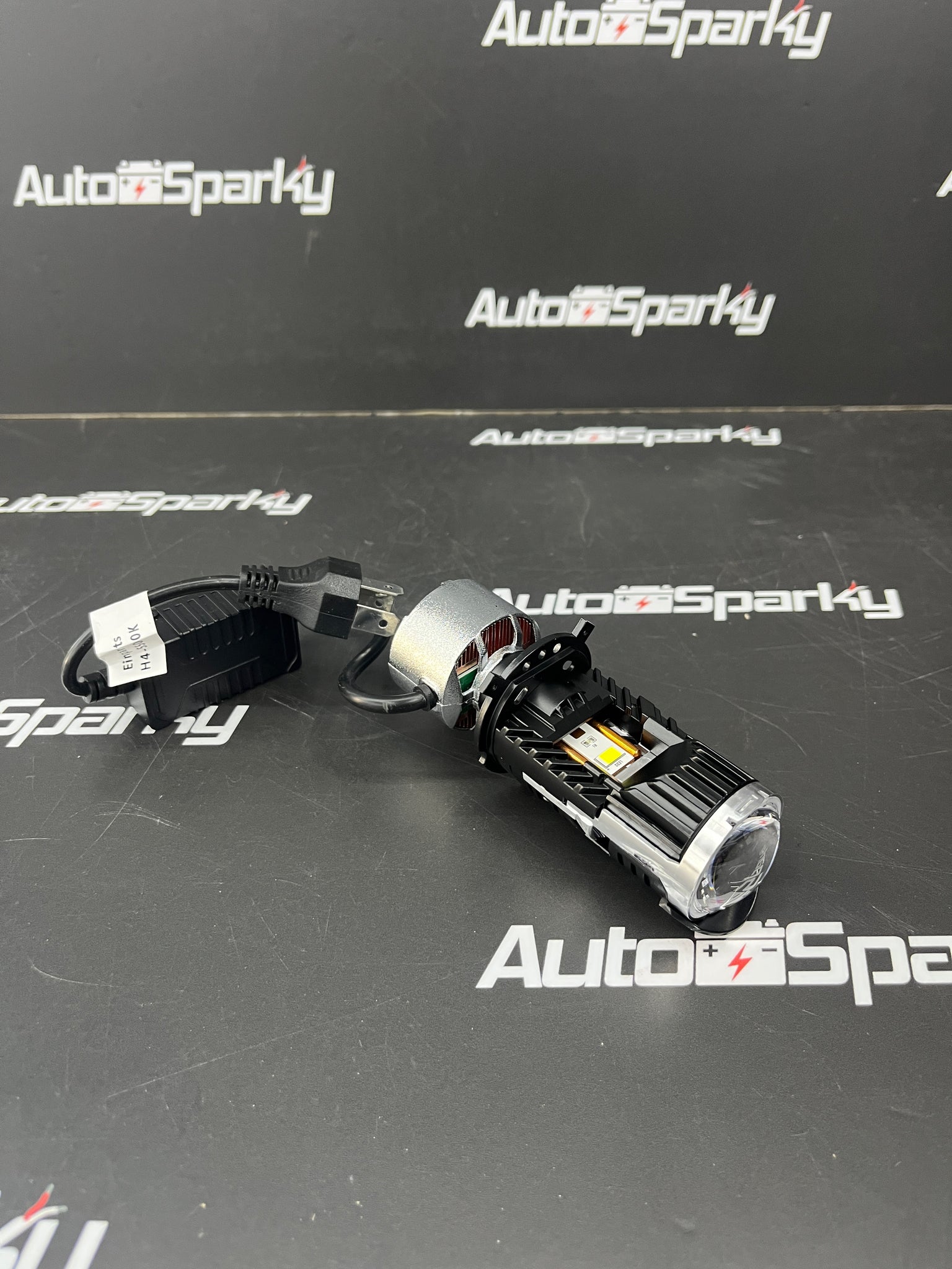 H4 LED Projector Lens Bulb Set - HD Lens - Active Cooling - CANBUS - E ...