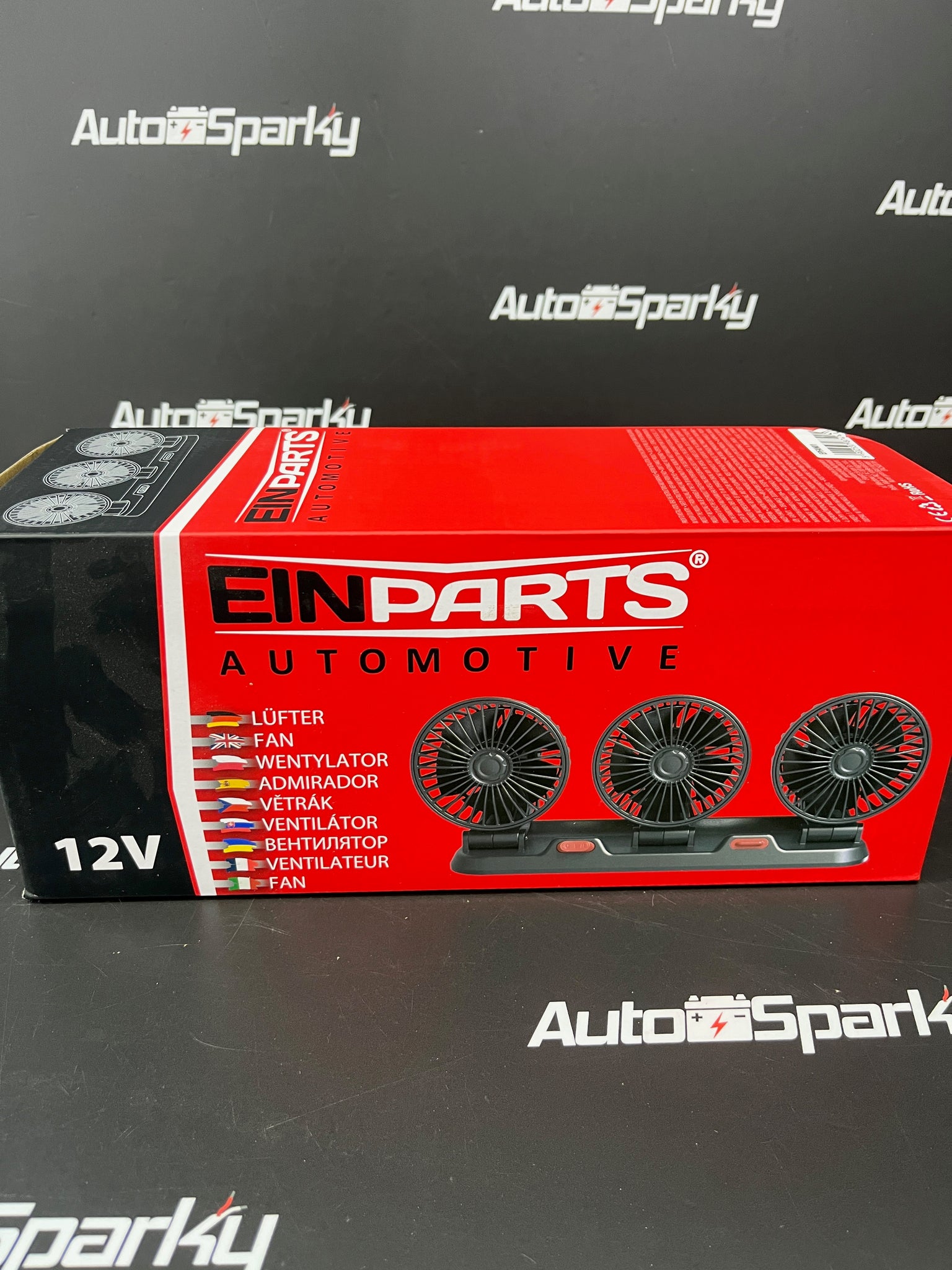 Triple Cab Fan - 360° Rotate - 12v – Auto Sparky