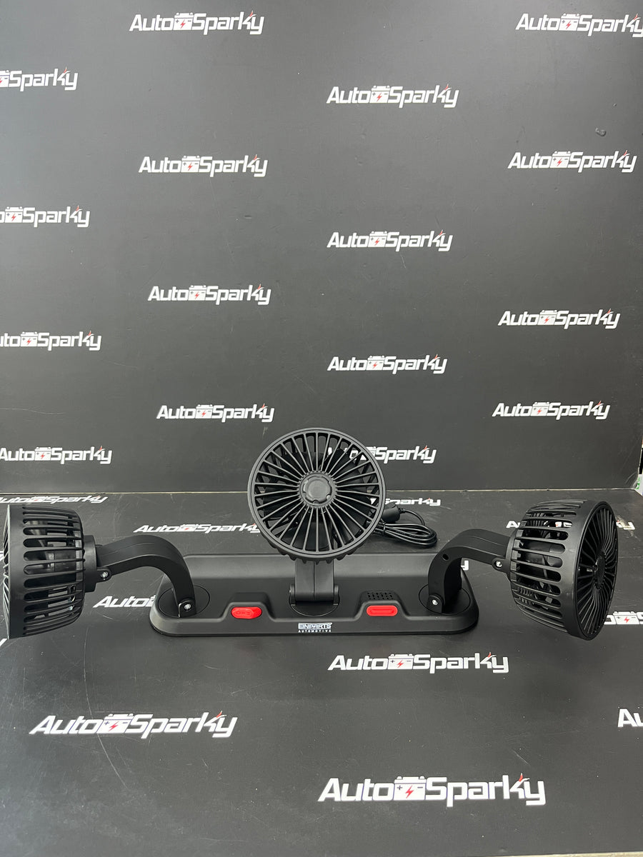 Triple Cab Fan - 360° Rotate - 12v – Auto Sparky