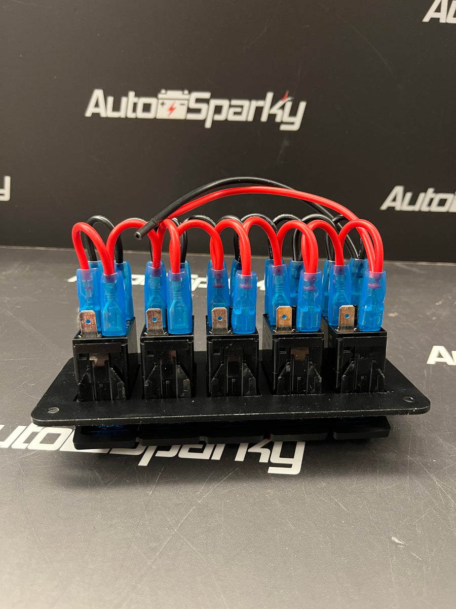 Dash Panel with x5 On/Off Switches - Pre Wired – Auto Sparky