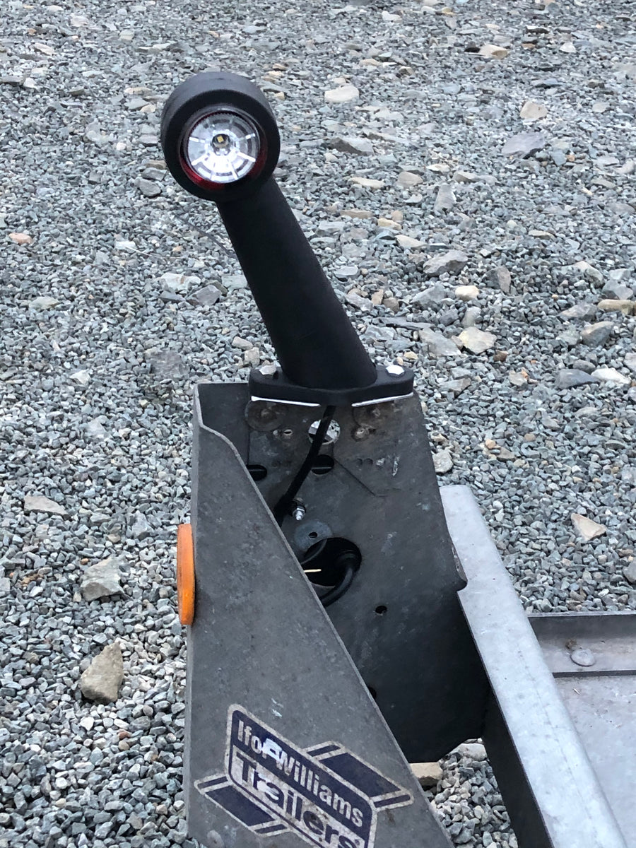 45 Degree Long Front / Rear LED Flexible Stalk Marker Pair (2x Lights ...