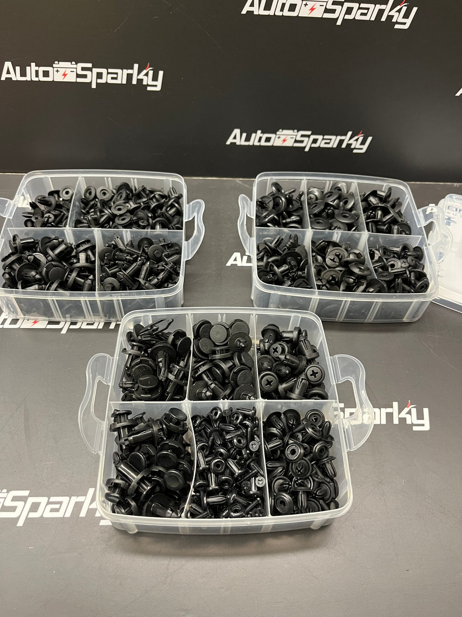 630 Piece Assortment Auto Clips / Pins / Fasteners with Removal Tools ...
